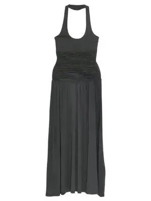 AYA MUSE Ruched Waist Dress - Grey