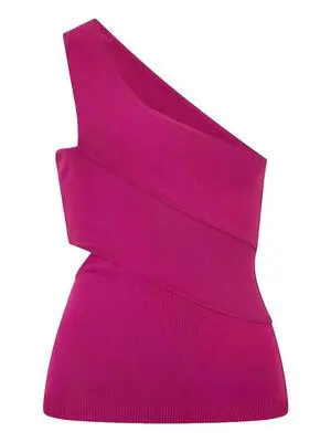 Alberta Ferretti One-shoulder Knit Top - Pink