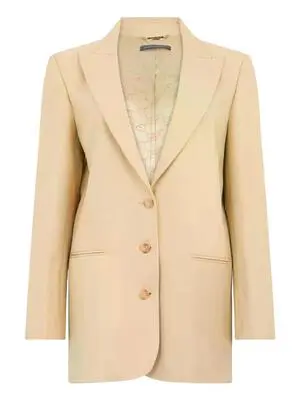 Alberta Ferretti Single-breasted Blazer - Neutrals