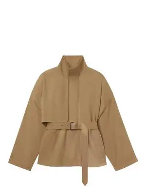 FRAME Belted Storm-flap Jacket - Neutrals