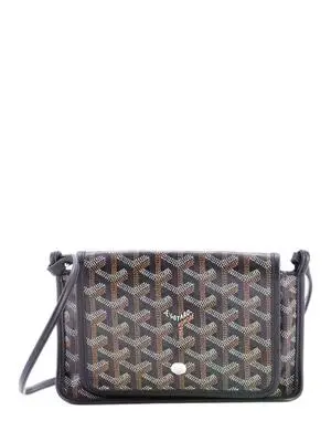 Goyard Plumet Clutch Wallet In Coated Canvas - Black