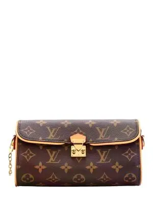 LOUIS VUITTON Camille Pochette Monogram Canvas Clutch Bag - Brown
