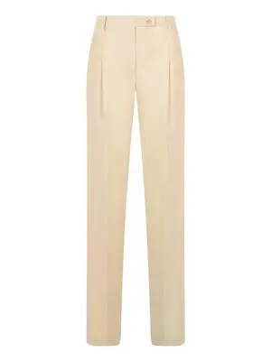Alberta Ferretti High-waisted Pleated Trousers - Neutrals