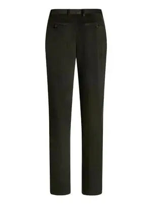 Etro Stretch Cotton Velvet Trousers - Green