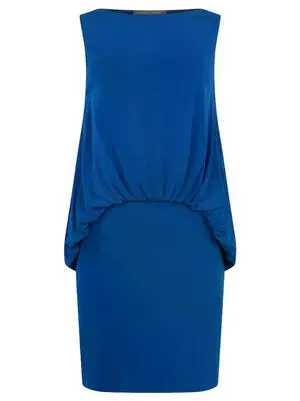 Alberta Ferretti Gathered Mini Dress - Blue