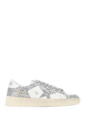 GOLDEN GOOSE Stardan Glitter Sneakers - Silver