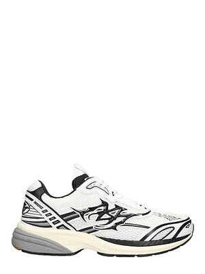 Amiri M-tech Mesh And Leather Trainers - White/blk