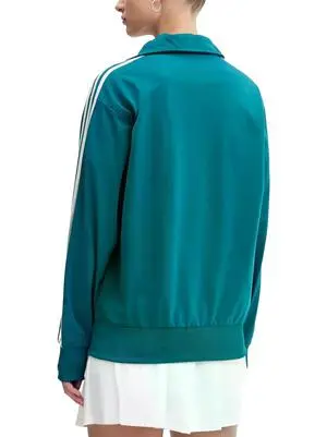 Adidas Zip-up Stripe Sweatshirt - Blue