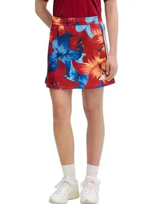 Adidas Farm Rio X Floral Print Skirt - Red