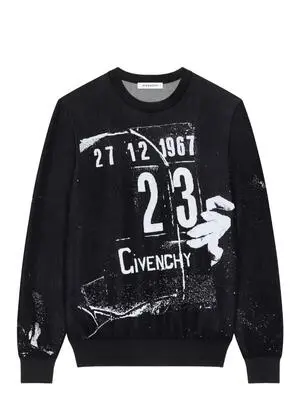 Givenchy Logo-print Knitted Sweater - Black