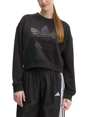 Adidas Logo Crewneck Sweatshirt - Black