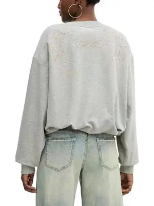Miss Sixty Embellished Crewneck Sweatshirt - Grey