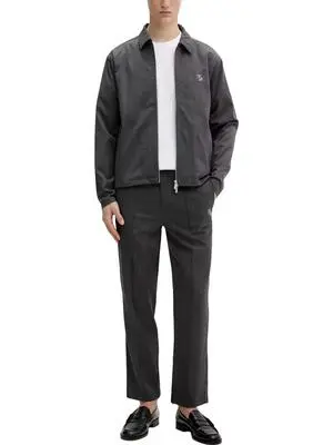 Filling Pieces Zip Embroidered Jacket - Grey