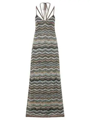 Missoni Striped Metallic Crochet-knit Maxi Dress - Multi