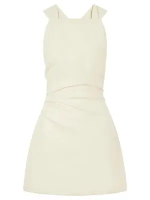 SIR. Thora Open-back Linen Mini Dress - Neutrals