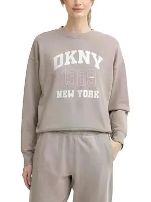 Dkny Logo Print Sweatshirt - Neutrals
