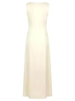 RÓHE Scoop-neck Satin Maxi Dress - Neutrals