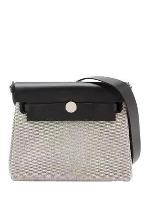 Hermès Hermès Military Toile And Vache Hunter Herbag Zip 20 Crossbody Bag Grey