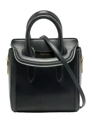 Alexander McQueen Heroine Leather Tote Bag - Black