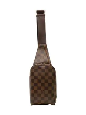 LOUIS VUITTON Damier Ebene Geronimos Crossbody Bag - Brown