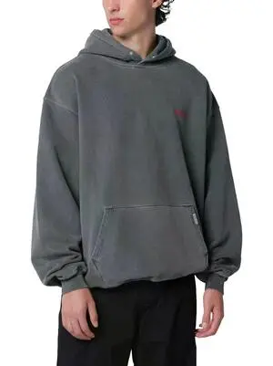 REPRESENT Logo Print Hoodie - Grey