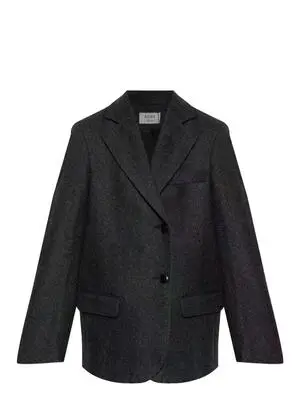 RÓHE Double-breasted Herringbone Blazer - Grey