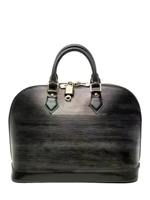 LOUIS VUITTON Epi Leather Alma Pm Handbag - Black
