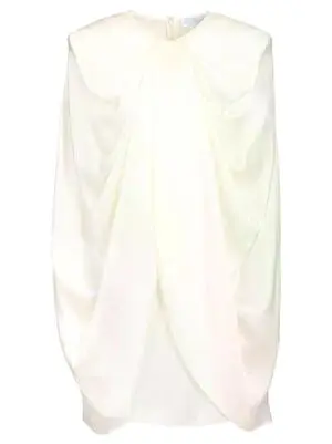 Stella McCartney Draped Cape Mini Dress - White