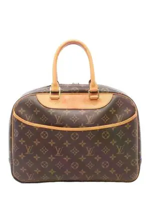 LOUIS VUITTON Monogram Deauville Handbag - Brown