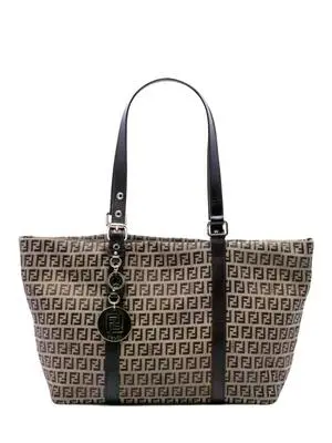 Fendi Zucchino Canvas Superstar Tote Bag - Neutrals