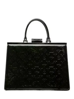 LOUIS VUITTON Monogram Vernis Deesse Gm Handbag - Black