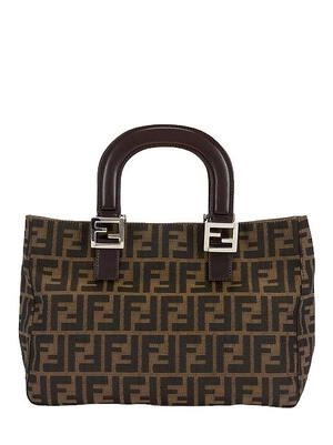 FWRD RENEW Fendi Zucca Handbag - Brown
