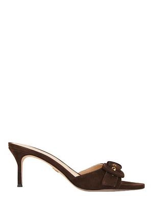 Veronica Beard Tia Buckle Sandal - Chocolate