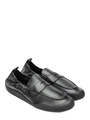Prada Speedrock Leather Loafers - Black
