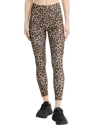 Dkny Leopard-print Leggings - Neutrals