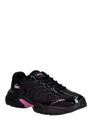 Lacoste Storm 96 2k Contrast-stitched Sneakers - Black