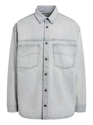 Balenciaga Chest-pocket Denim Shirt - Blue