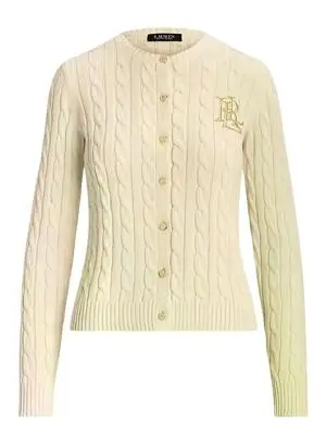 Ralph Lauren Cable-knit Cotton Cardigan - Neutrals