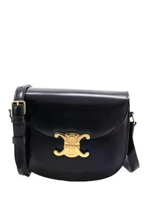 Celine Triomphe Besace Cléa Shoulder Bag - Black