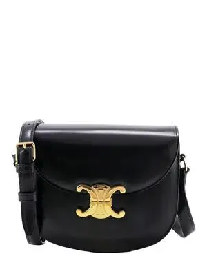 Celine Triomphe Besace Cléa Shoulder Bag - Black