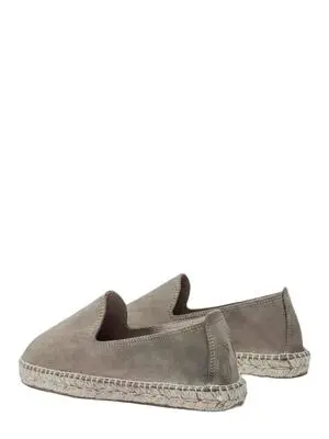 Manebí Hamptons Leather Espadrilles - Grey