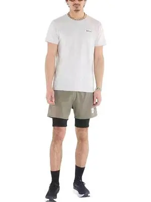SAYSKY Pace Logo-patch Shorts - Neutrals