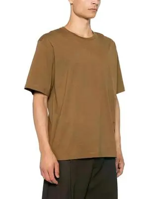 Corneliani Tree-embroidered T-shirt - Neutrals