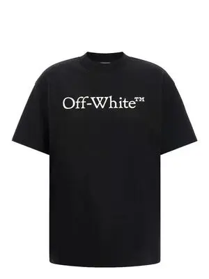 Off-White Logo Print Cotton T-shirt - Black