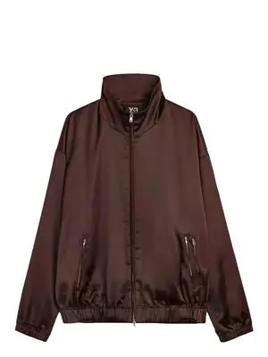 Adidas Y-3 High Neck Zip Jacket - Brown