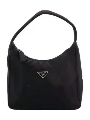 Prada Tessuto Mini Hobo Bag - Black