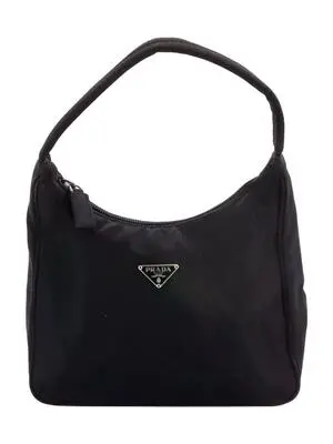 Prada Tessuto Mini Hobo Bag - Black