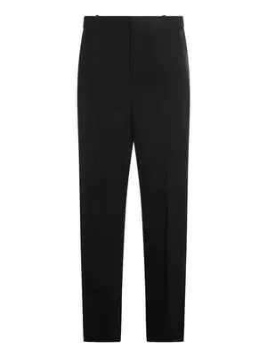 Saint Laurent Side-stripe Wool Pants - Black