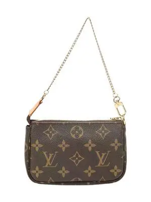 LOUIS VUITTON Mini Pochette Accessoires Clutch Bag - Brown