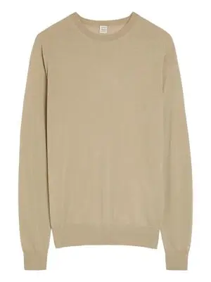 TOTEME Toteme Wool And Silk-Blend Jumper Beige